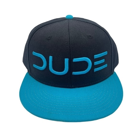 OTTO | Accessories | Dude Flat Bill Snap Back Cap Black With Turquoise ...
